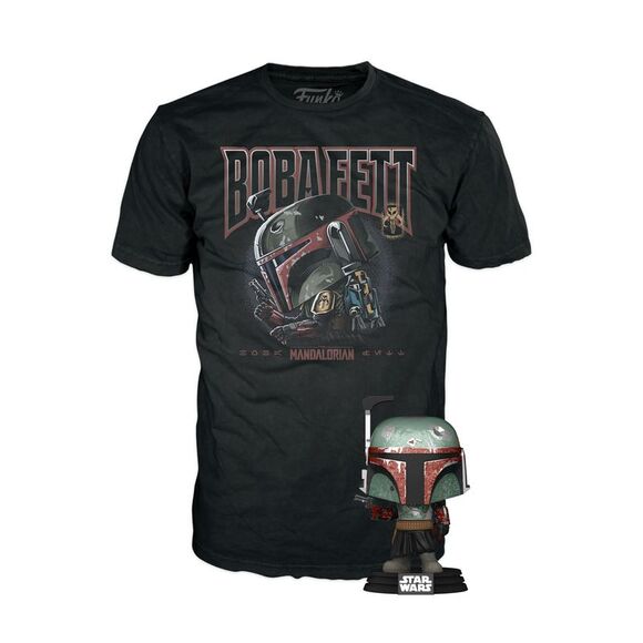 Funko | Shirts | Funko Pop Tees Star Wars Boba Fett Tshirt Vinyl Figure ...